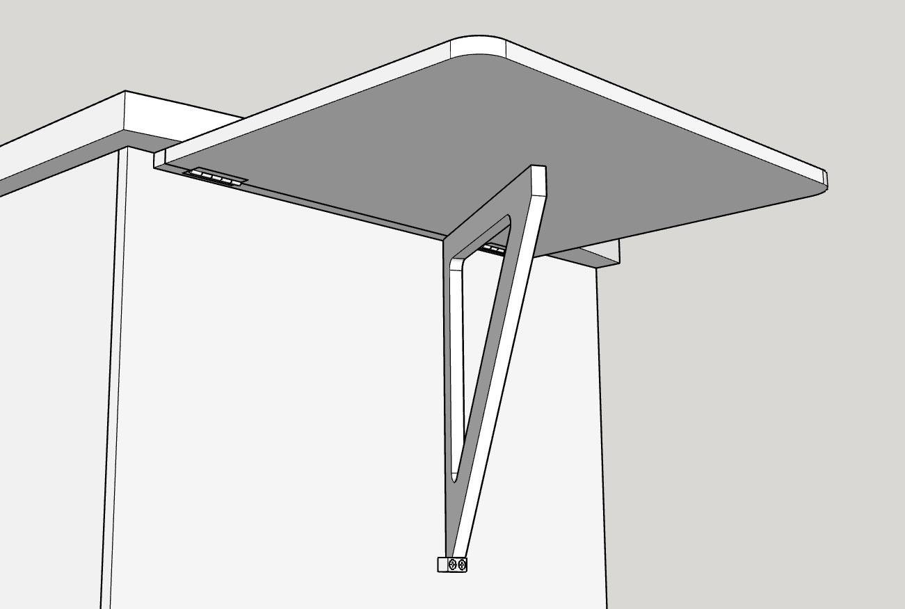 Tilt-up Shelf Design and Build – Carl Stammerjohn Furnituremaker